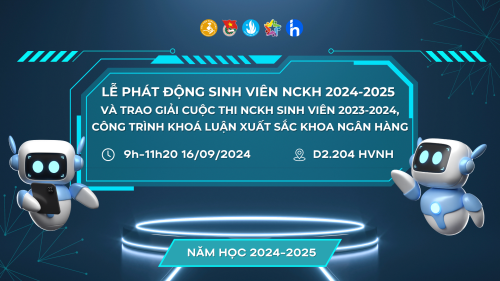 Lễ phát động sinh viên NCKH 2024-2025 và trao giải cuộc thi sinh viên NCKH 2023-2024, công trình ...